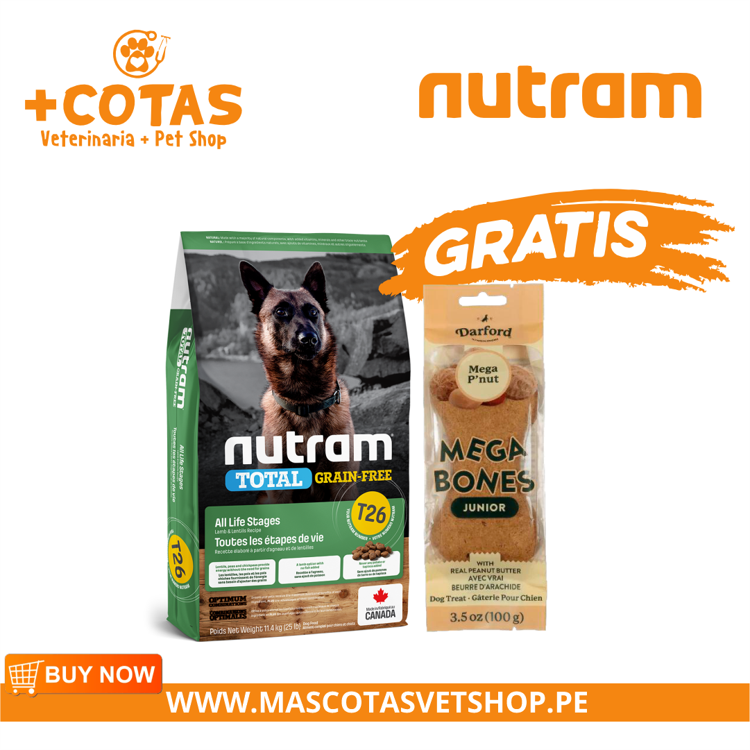 Nutram T26 Allergy Lamb Dog 11.4Kg - Mascotas Vet Shop